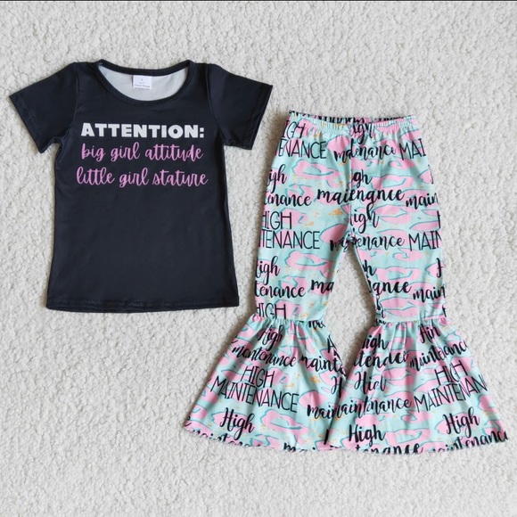 Matching Sets | Little Girls 2 Piece Set Big Girl Attitude | Poshmark